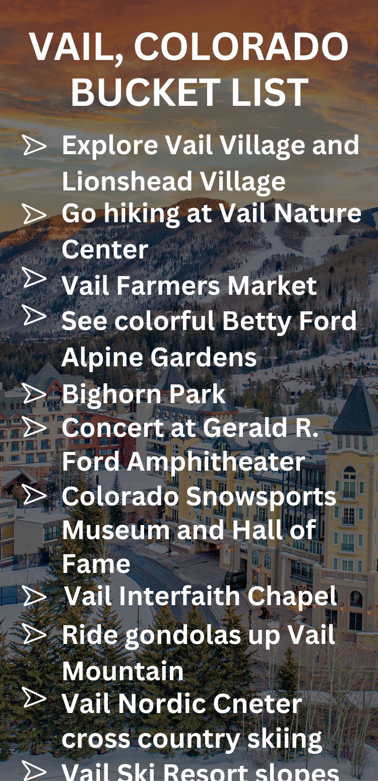31 Best Things to do in Vail, Colorado - Unseen Colorado